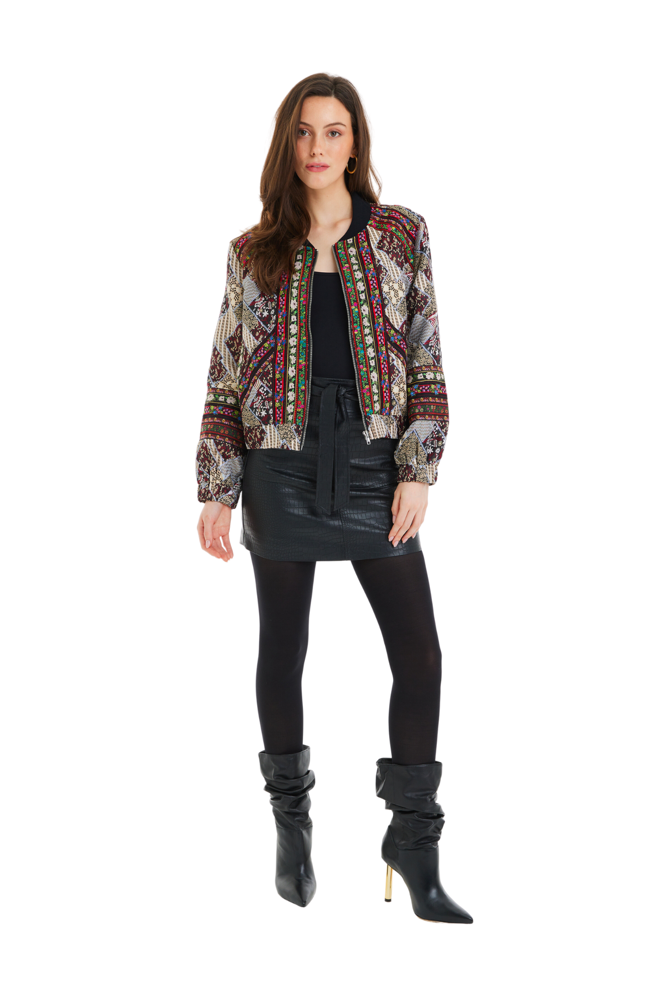 RIBBON TRIM BOMBER – ALLISON New York